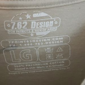 7.62 Design | Shirts | Aafes 762 Design Front Back Graphics Tshirt L ...